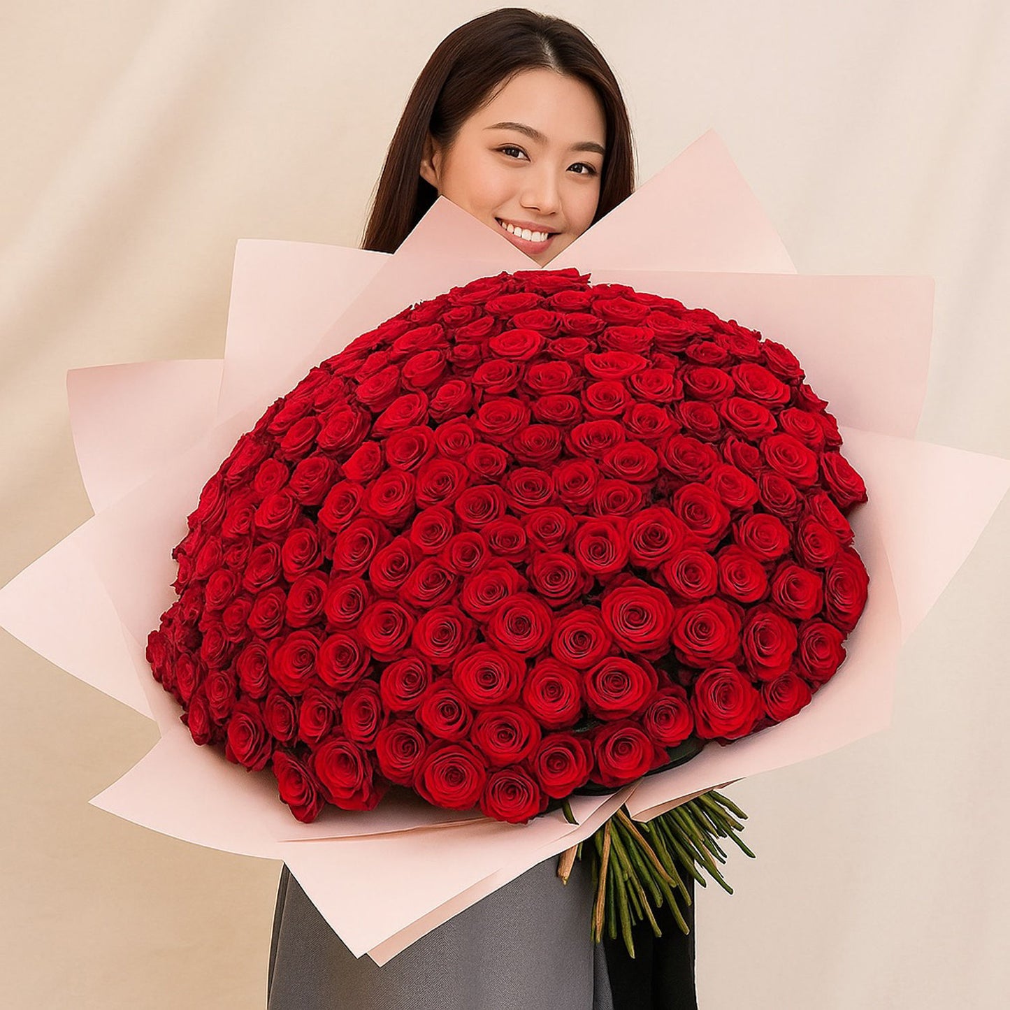 Buy 600 Red Roses Bouquet Online in Philippines - FNP PH