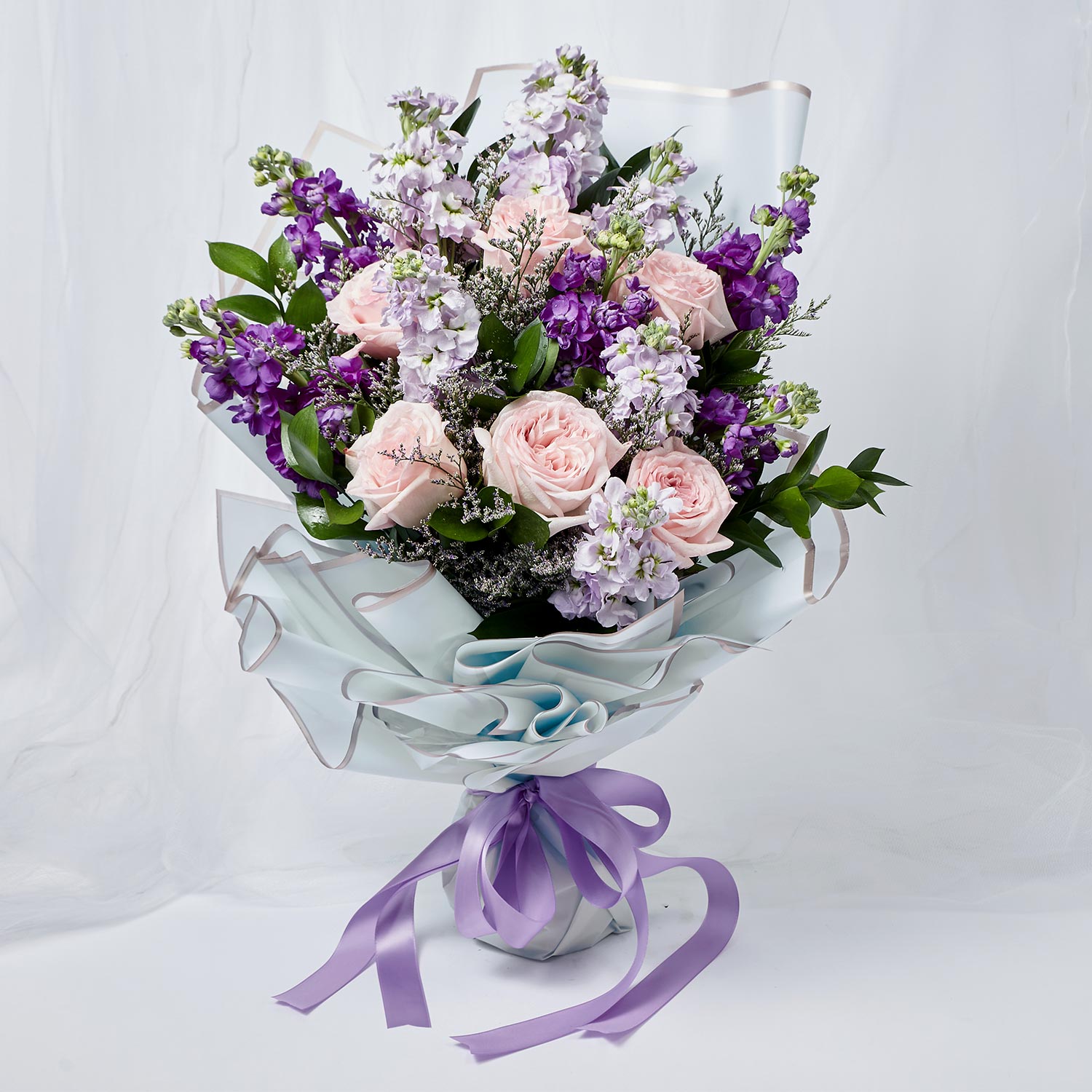 Buy Elegant Mixed Flowers Wrapped Bunch Online in Philippines - FNP PH